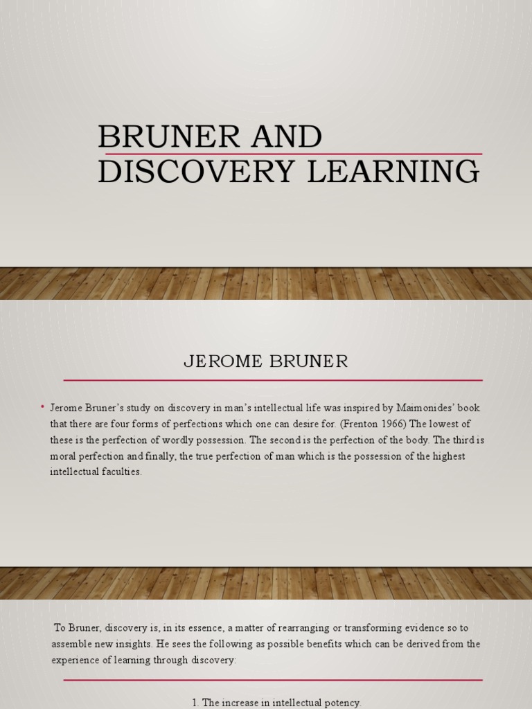 Bruner and Discovery Learning | PDF | Motivational | Motivation