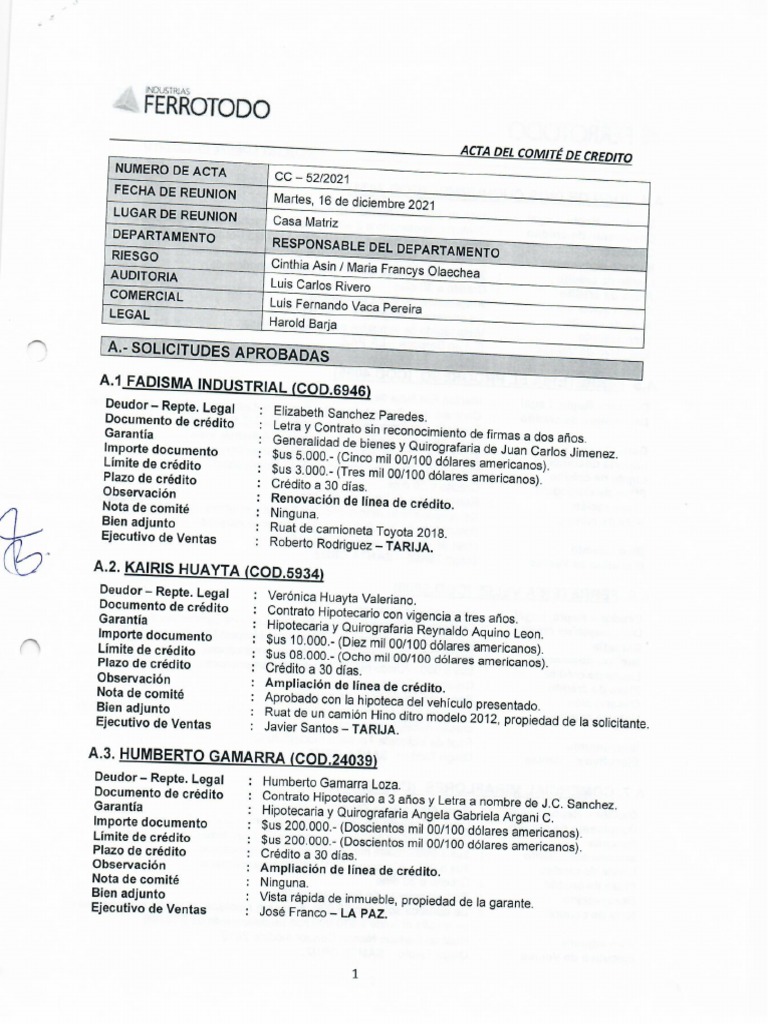 Acta CC 52-2021 | PDF