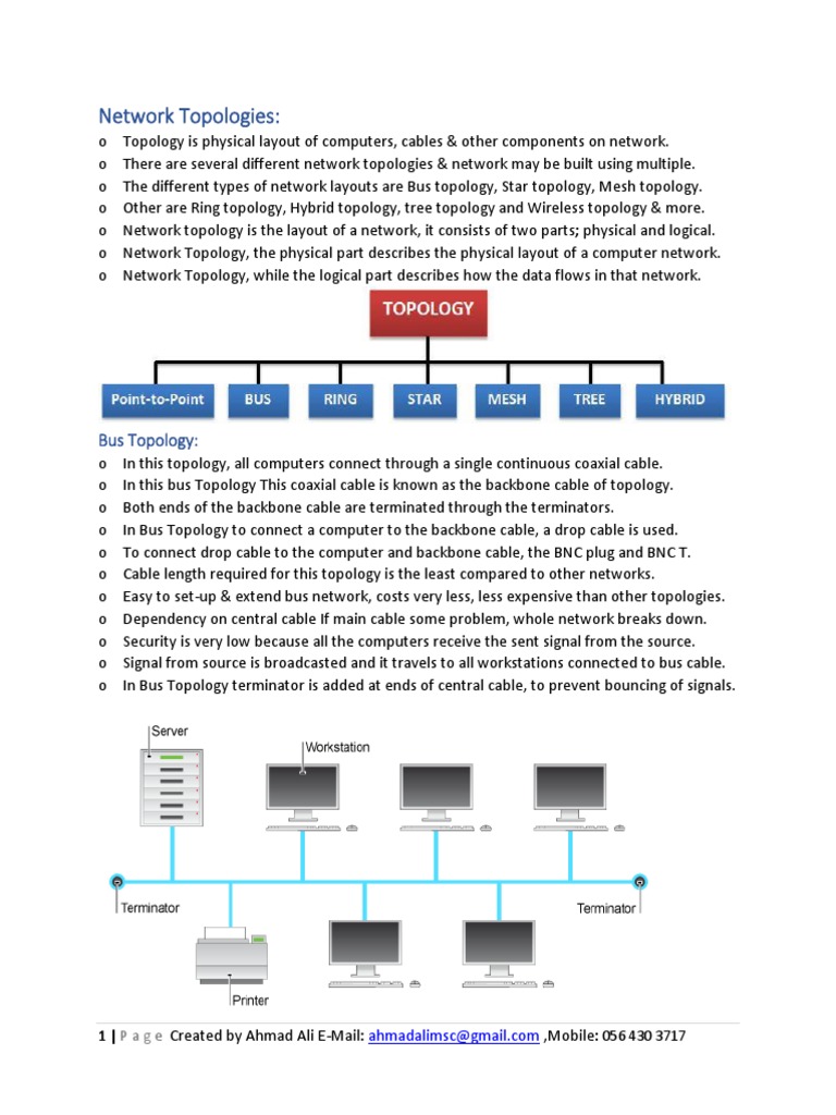 6-Network Topologies | Download Free PDF | Network Topology | Computer Network