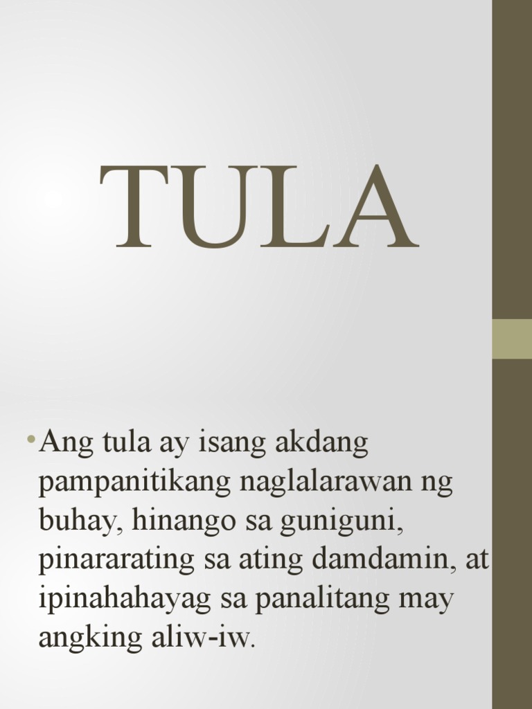 Pakitang Turo Presentation TULA | PDF