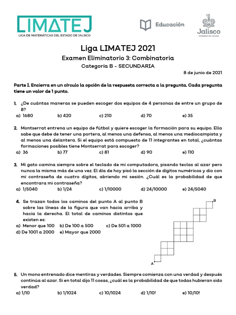 Liga LIMATEJ Eliminatoria 3 - SECUNDARIA | PDF