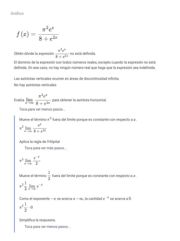 Mathway - Solucionador de Problemas de Álgebra | PDF | Asíntota ...