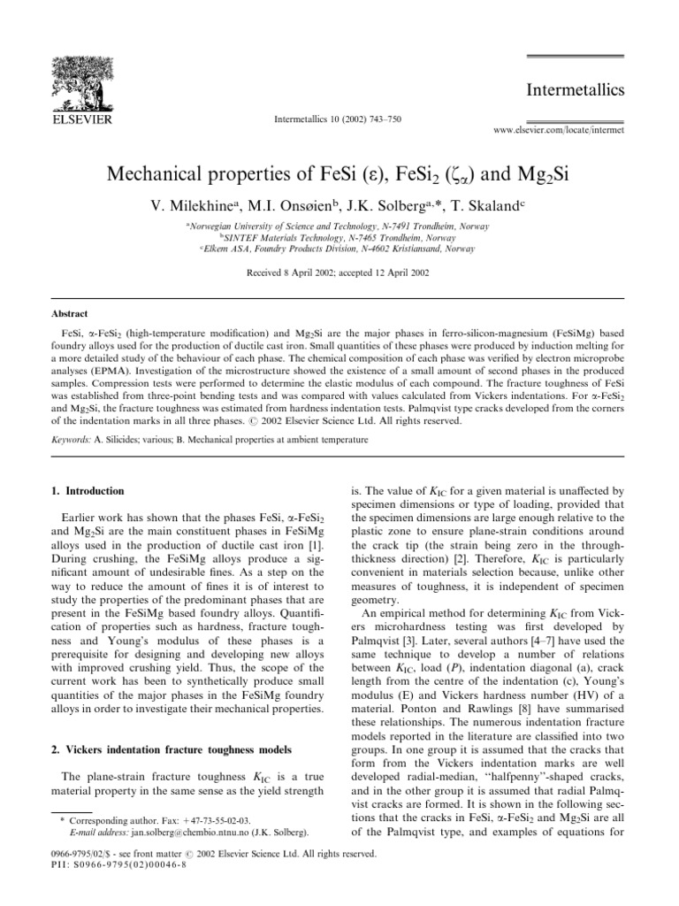 Mechanical Properties of FeSi Alloys | PDF | Fracture Mechanics | Fracture