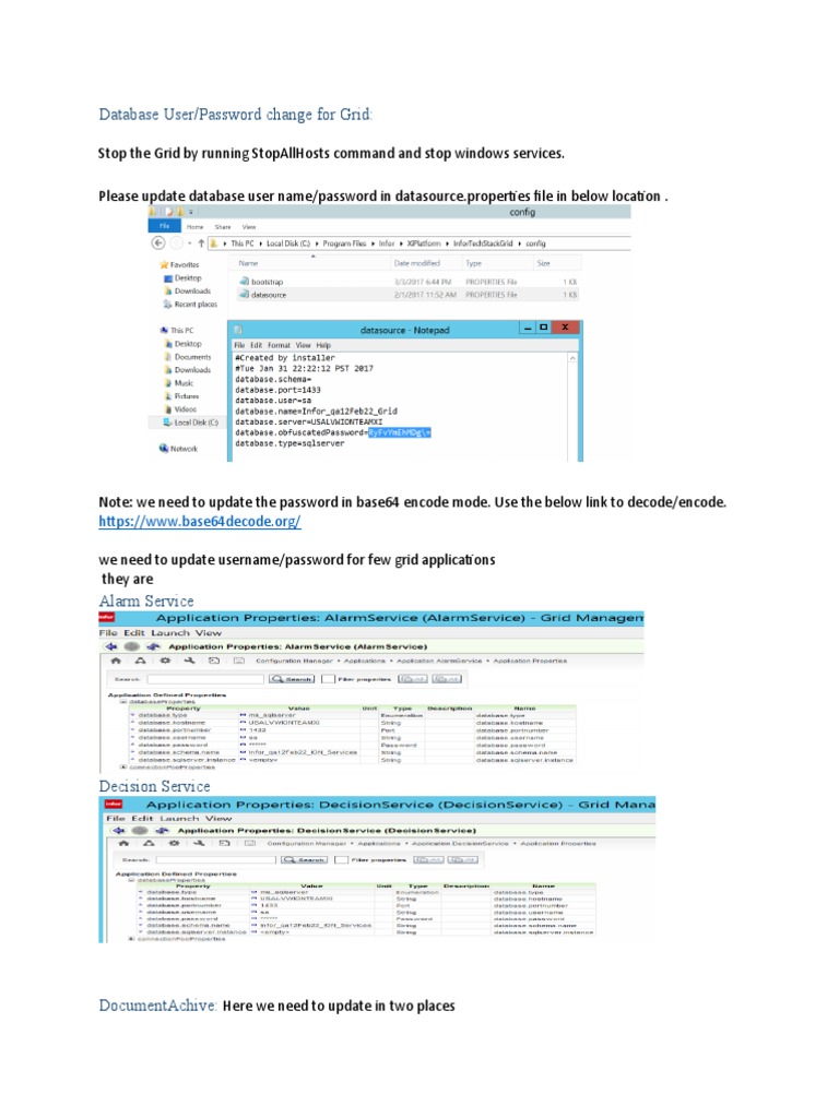 Database User Password Change For Xi | PDF | Databases | Password
