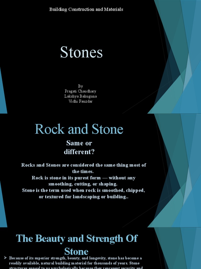 Stones Final | PDF | Rock (Geology) | Marble
