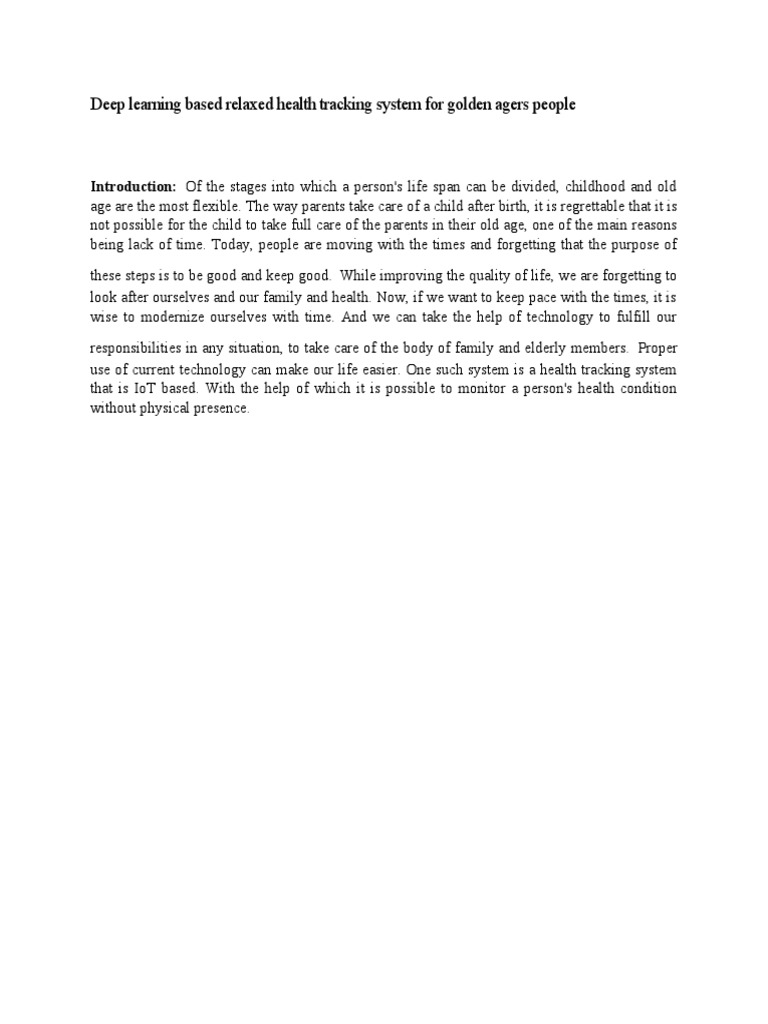 Health Tracking System | PDF