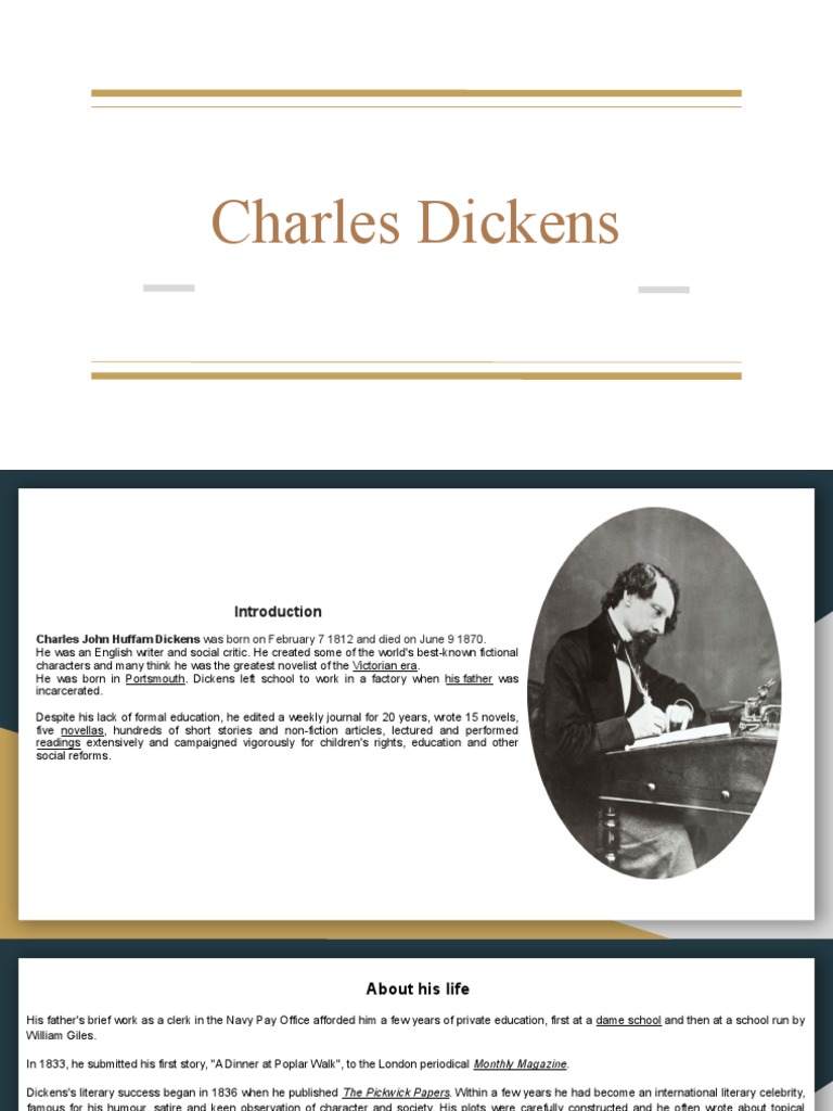 Charles Dickens-Powerpoint | PDF | Great Expectations | Estella (Great ...