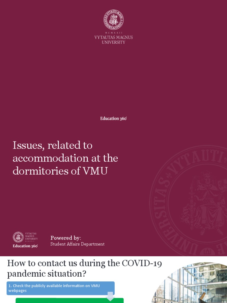 Accommodation-in-VMU-Dormitory 2022 Eng Spirng | Download Free PDF | Fee | Dormitory
