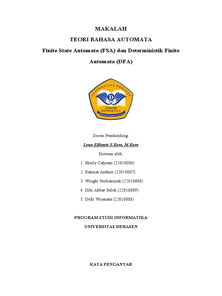 Makalah FSA Dan DFA | PDF | Teknologi & Rekayasa