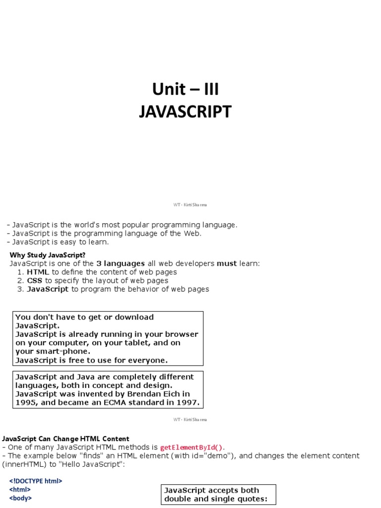 Javascript Pdf Java Script Parameter Computer Programming 