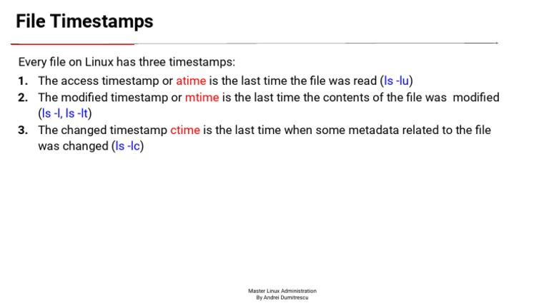 8.1 File Timestamps | PDF