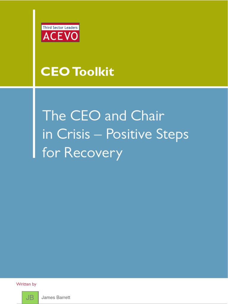 ACEVO - CEO and Chair in Crisis Final | PDF | Chief Executive Officer ...