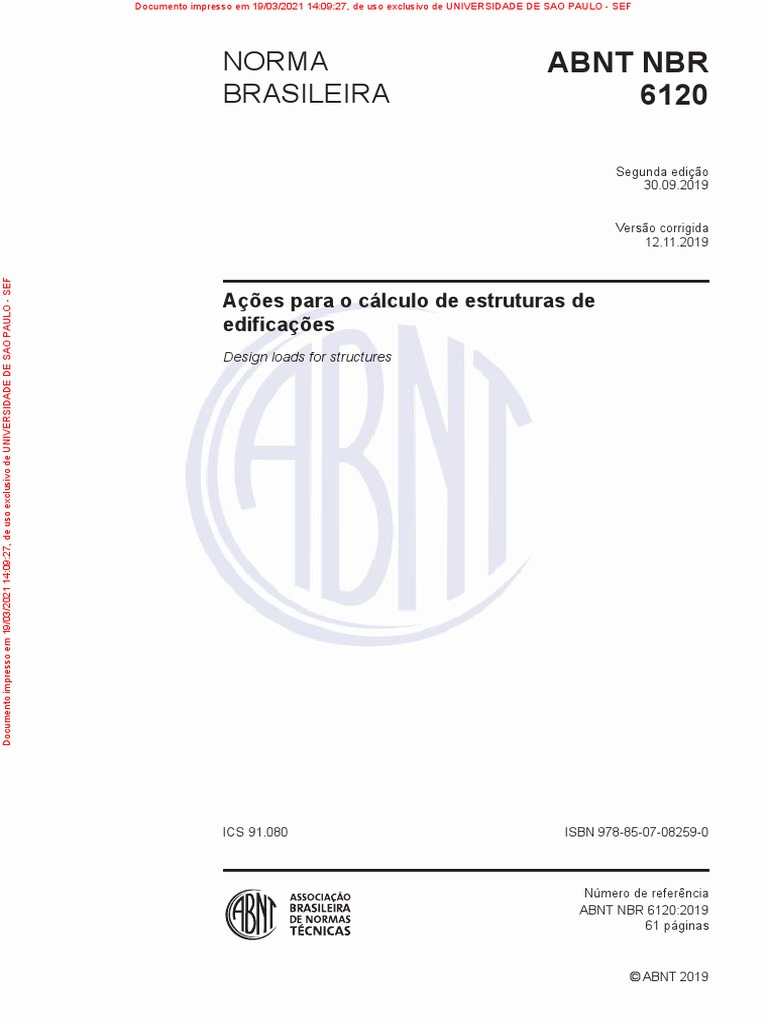 NBR 6120 | PDF