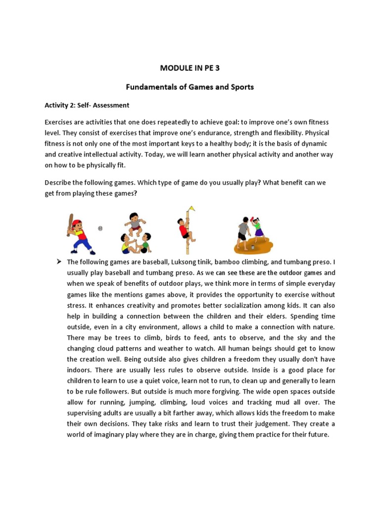 Pe3 - Module 1 | PDF | Sports | Physical Fitness