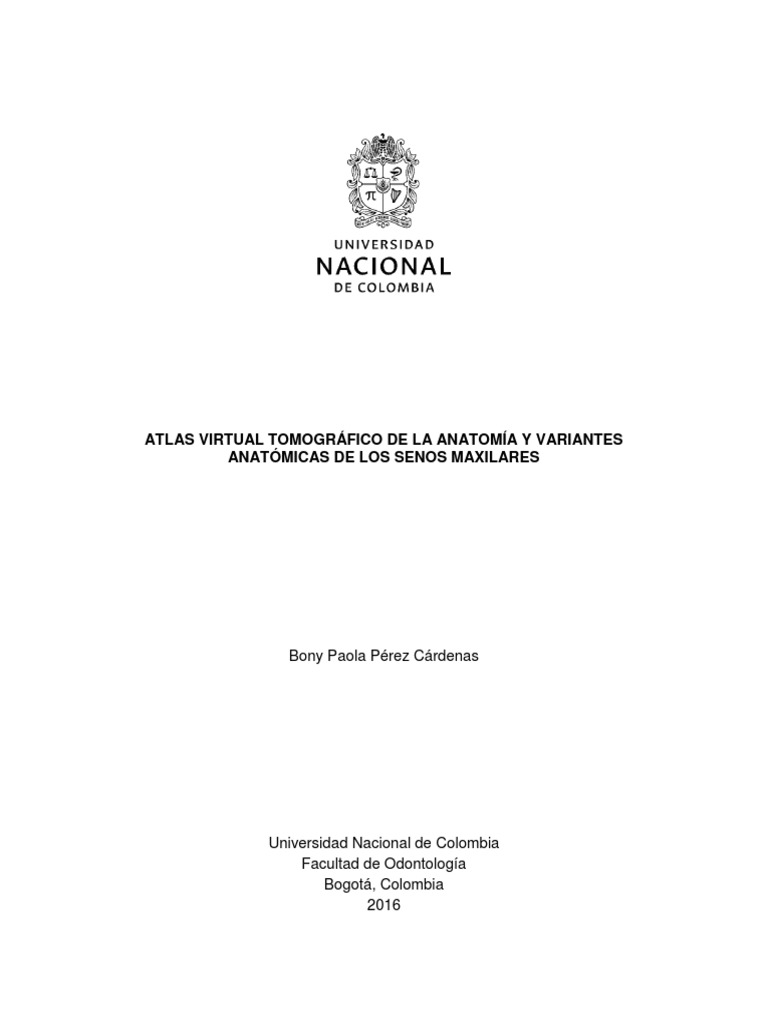 Atlas Virtua Tomografico Anatomia Variantes Anatomicas Senos Maxilares ...