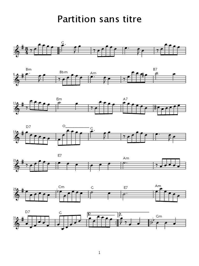 Partition Sans Titre | PDF