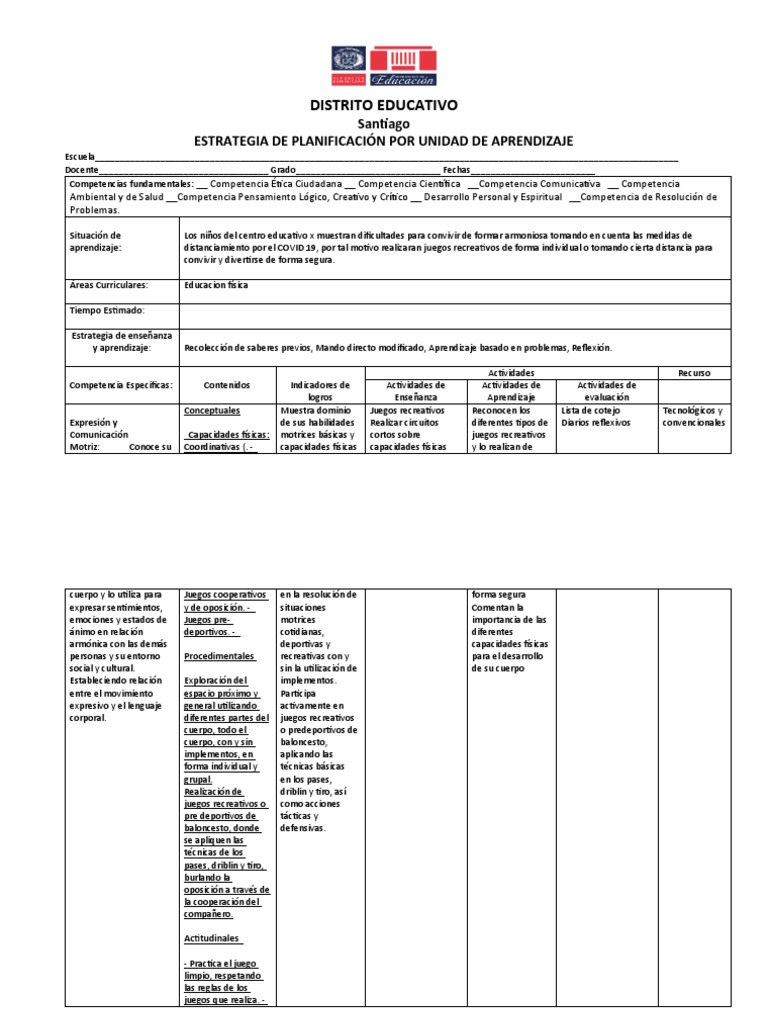 Esquema de Planificacion Nivel Primario | PDF | Aprendizaje | Enseñando