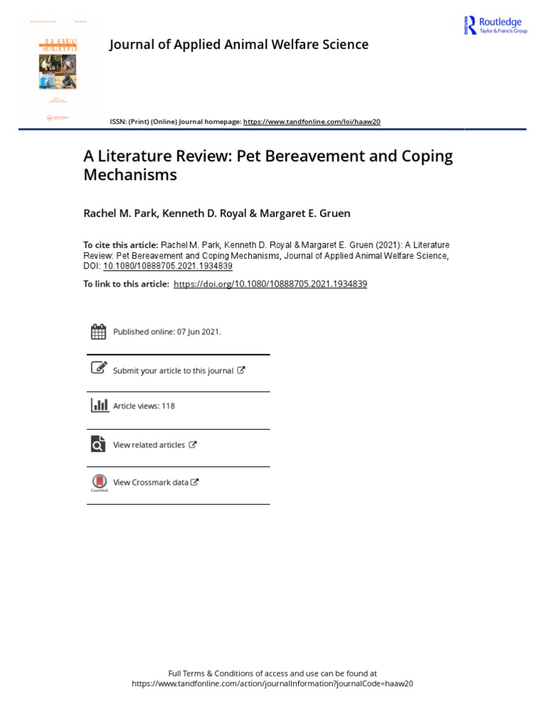 Pet Bereavement and Coping Mechanisms | PDF | Grief | Pet