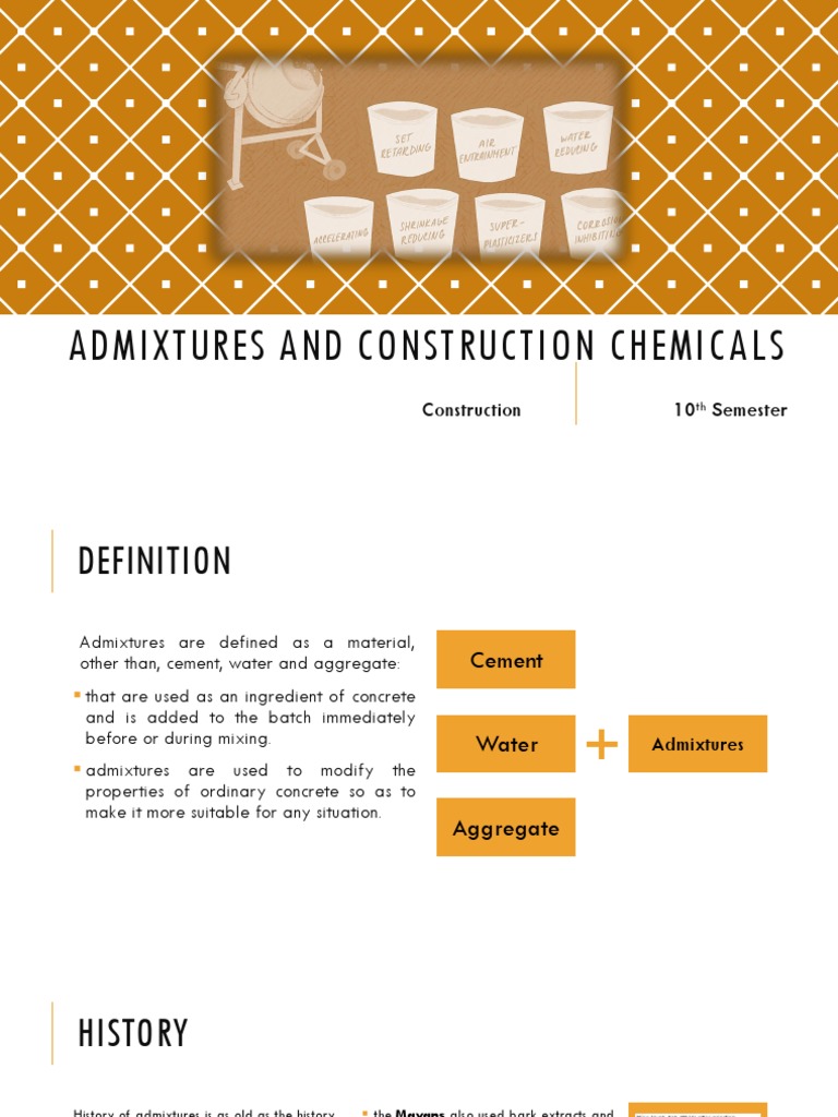 Admixtures | PDF | Concrete | Cement