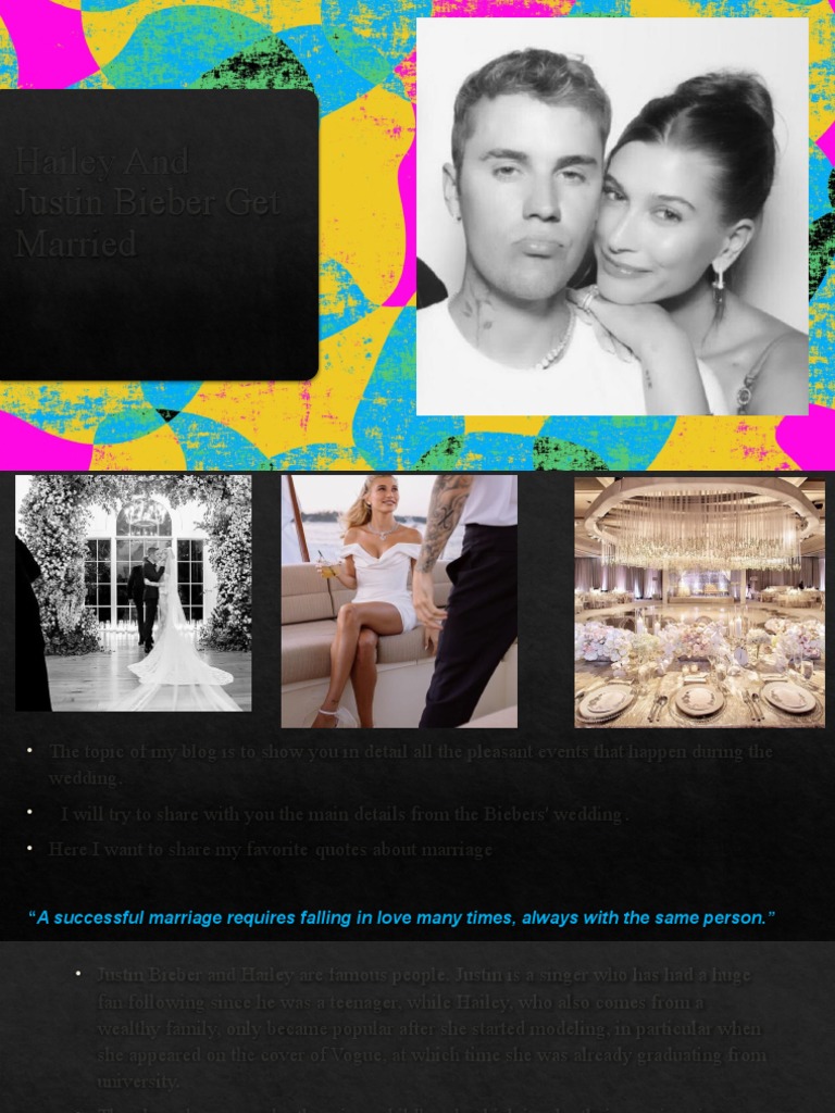 Hailey and Justin Bieber Get Married | PDF