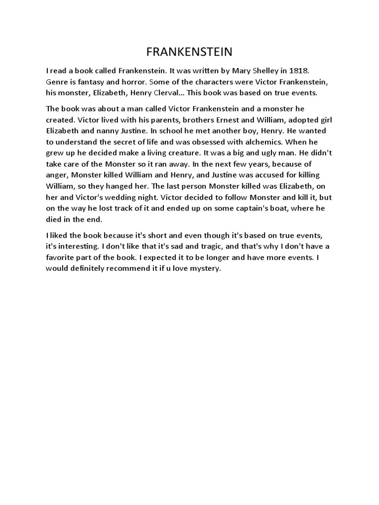 FRANKENSTEIN | PDF