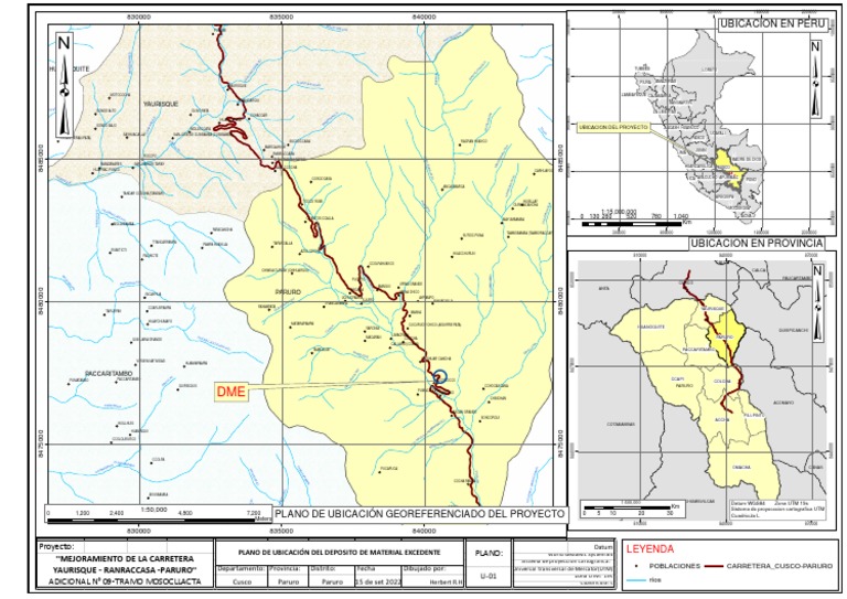 Mapa Georreferenciado Carretera Cusco-Paruro | PDF
