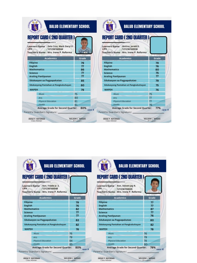Report Card 2023 | PDF