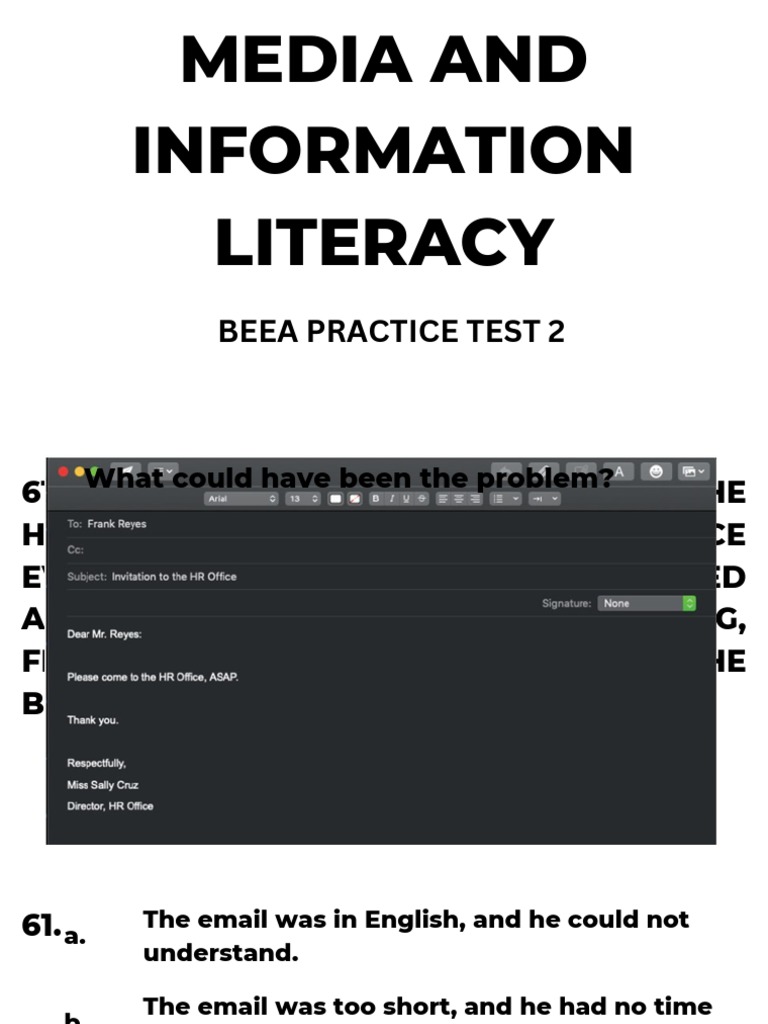 Media and Information Literacy | PDF