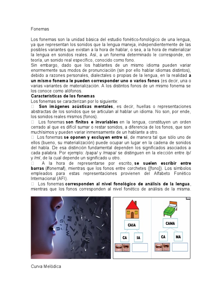 Fonemas | PDF | Fonema | Olas