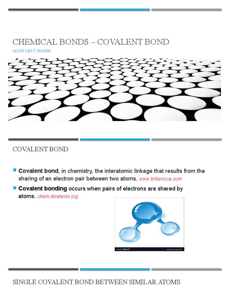 Chemical Bonds Covalent Bond | PDF