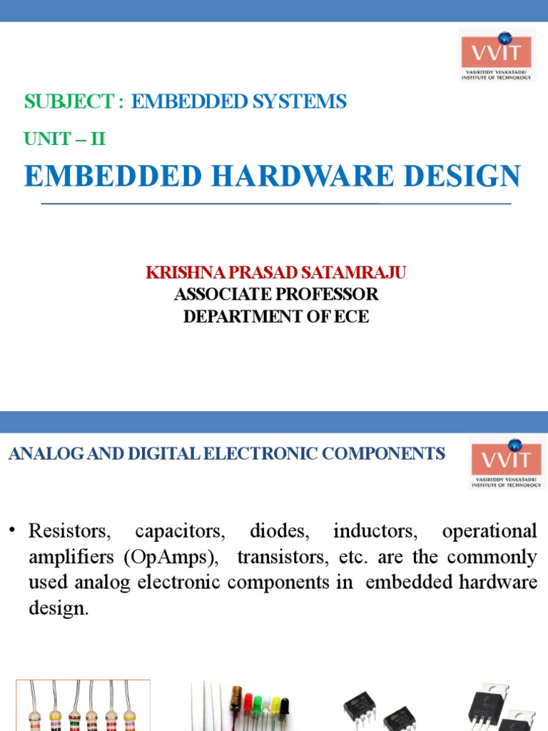 Unit - 2 Embedded Hardware Design | PDF | Input/Output | Embedded System