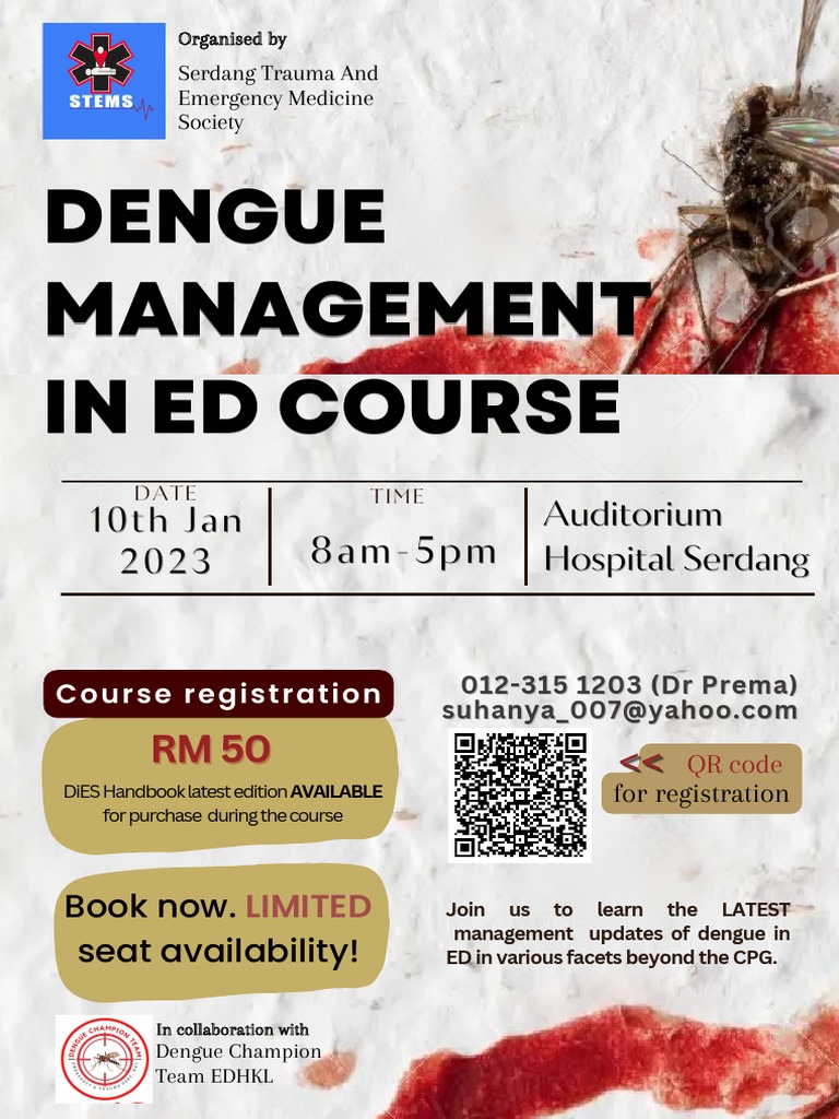 Dengue Management in ED Course 2023 Flyer | PDF