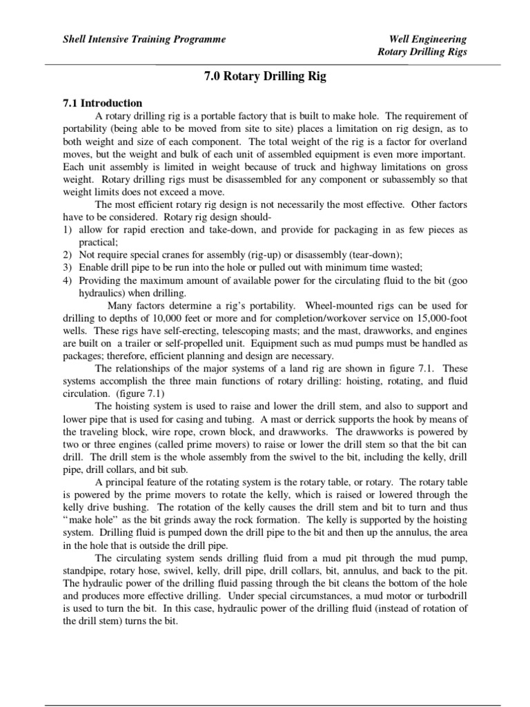 03-Rotary Drilling Rig | PDF | Drilling Rig | Blowout (Well Drilling)