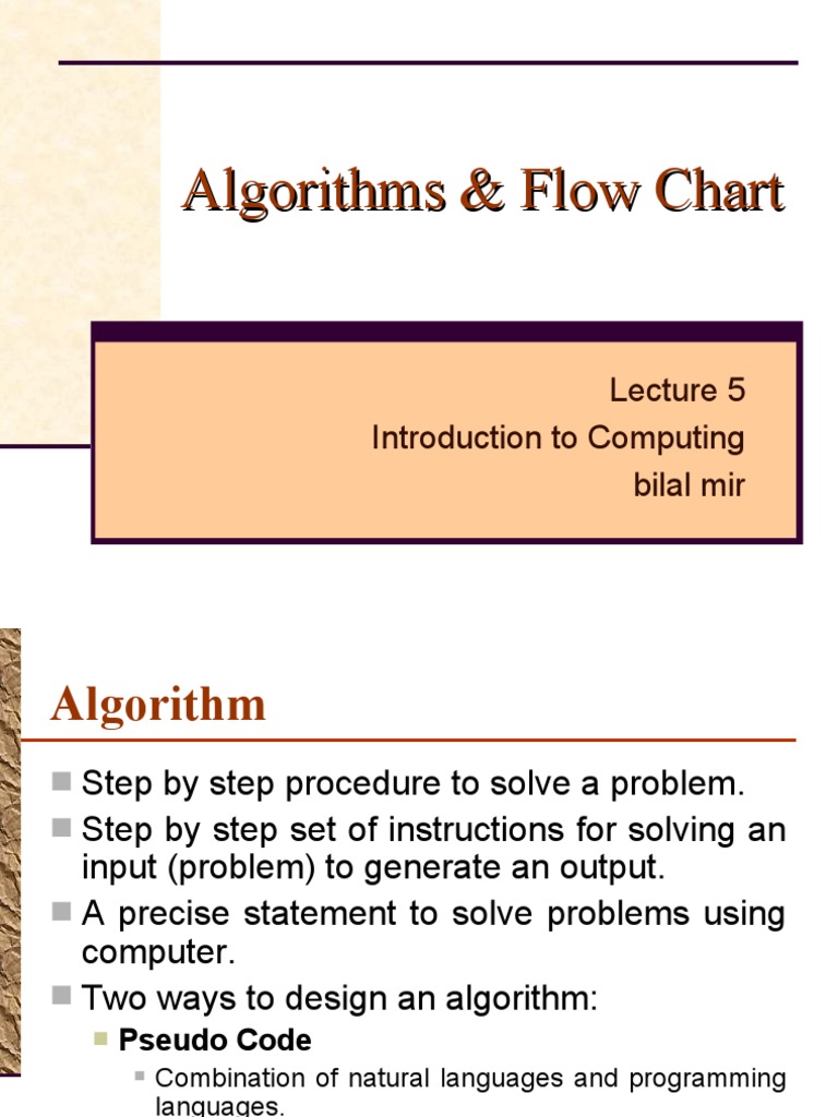 Lecture 05 | PDF | Algorithms | Computer Program