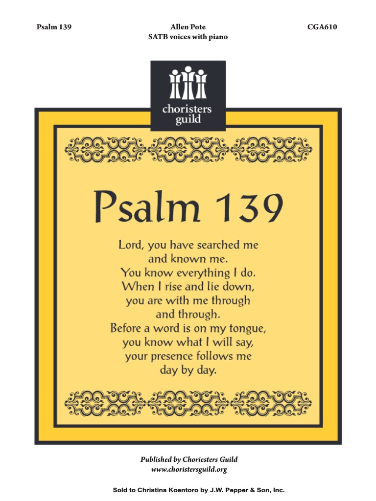 Psalm 139 | PDF
