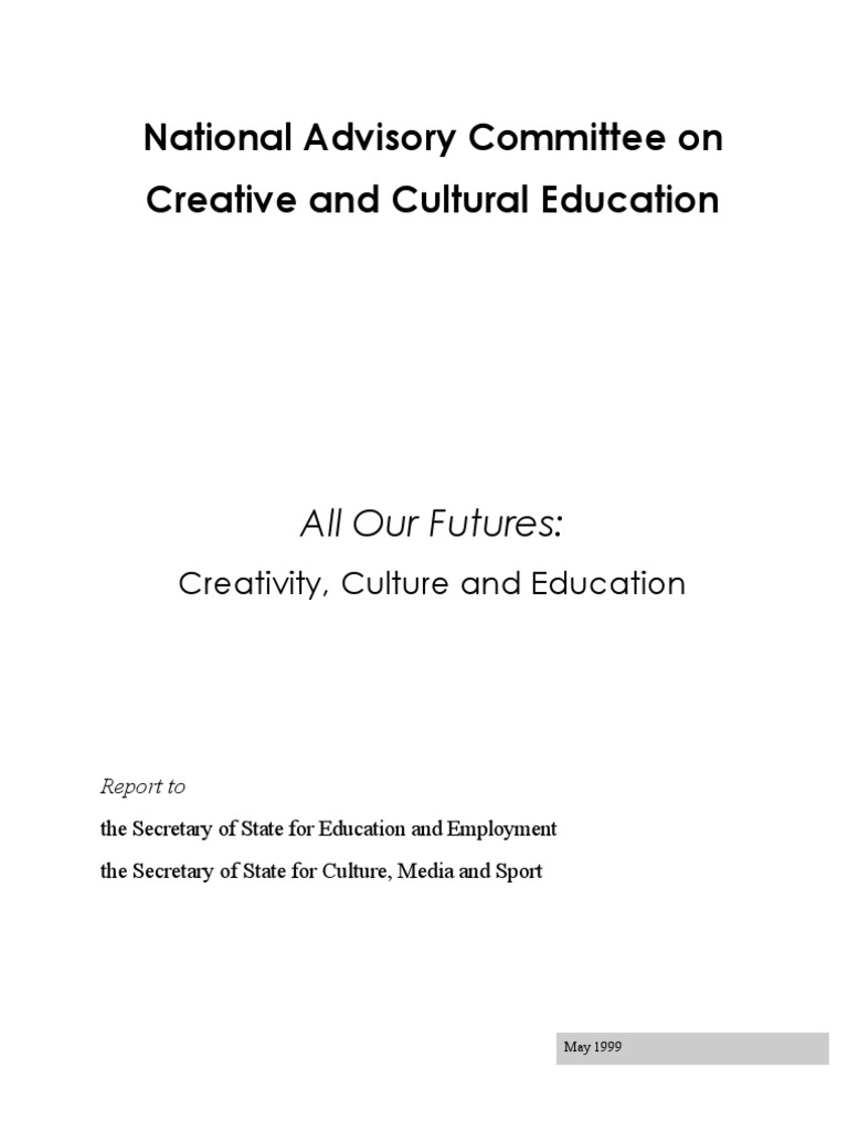All Our Futures: Creativity, Culture and Education | PDF | Creativity ...
