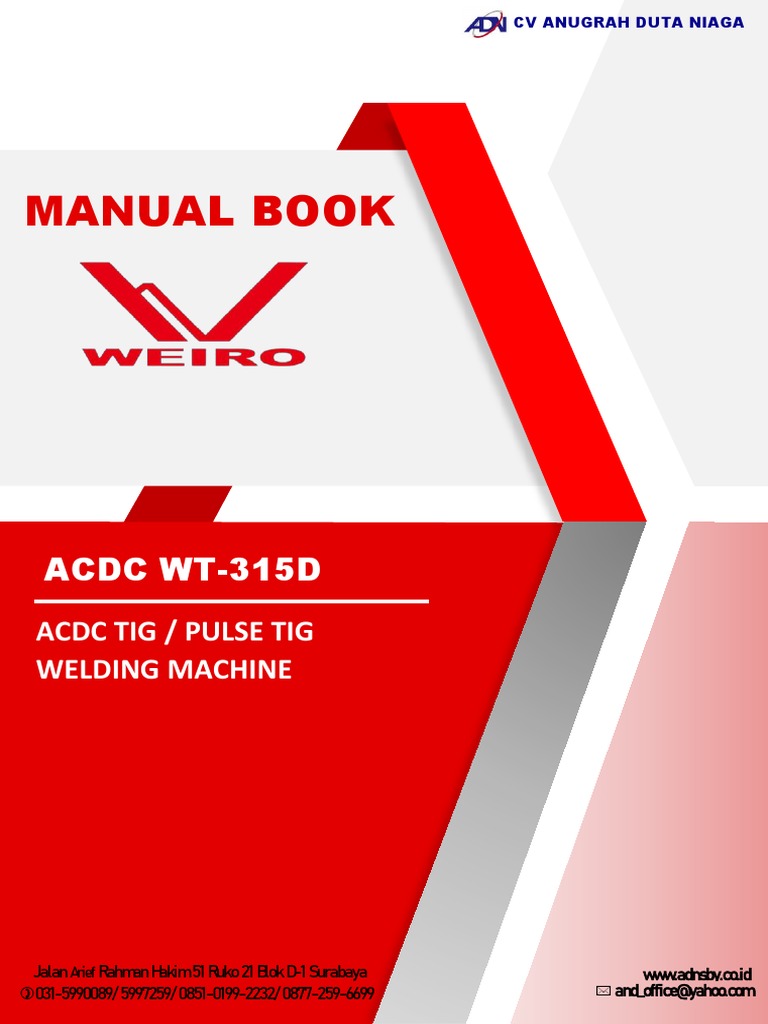 Manual Book ACDC WT-315D | PDF