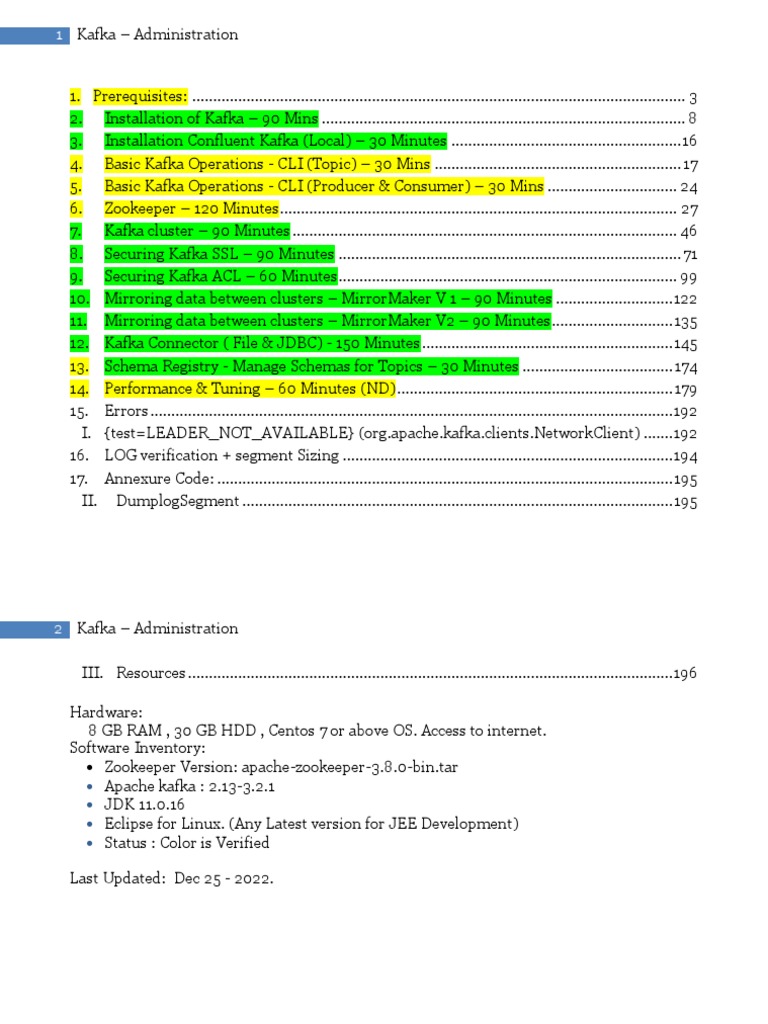 Lab-Kafka Administration VI | PDF | Transport Layer Security | Public ...