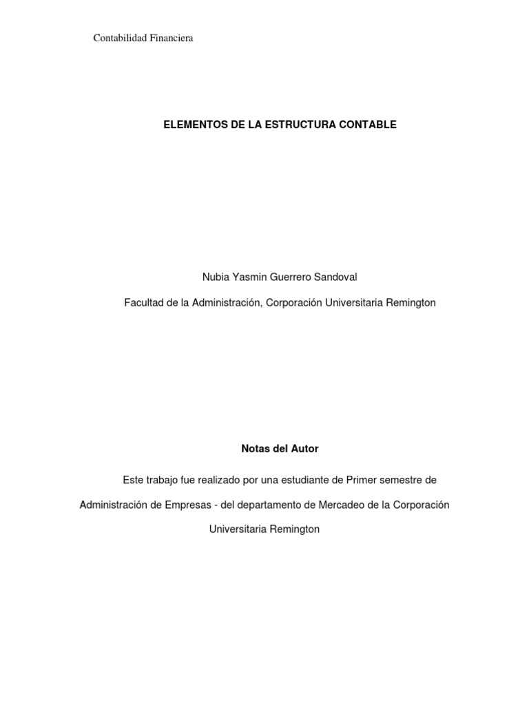 Estructura Contable | PDF | Contabilidad | Contabilidad financiera
