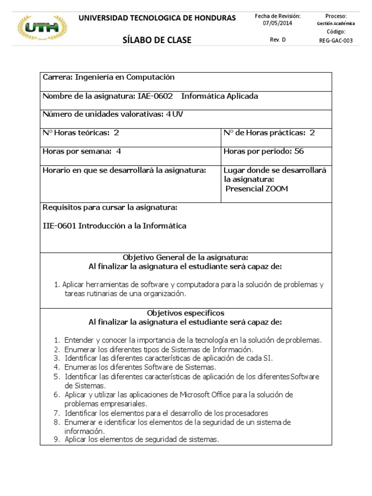 Informatica Aplicada | PDF | Microsoft Excel | Software de la aplicacion