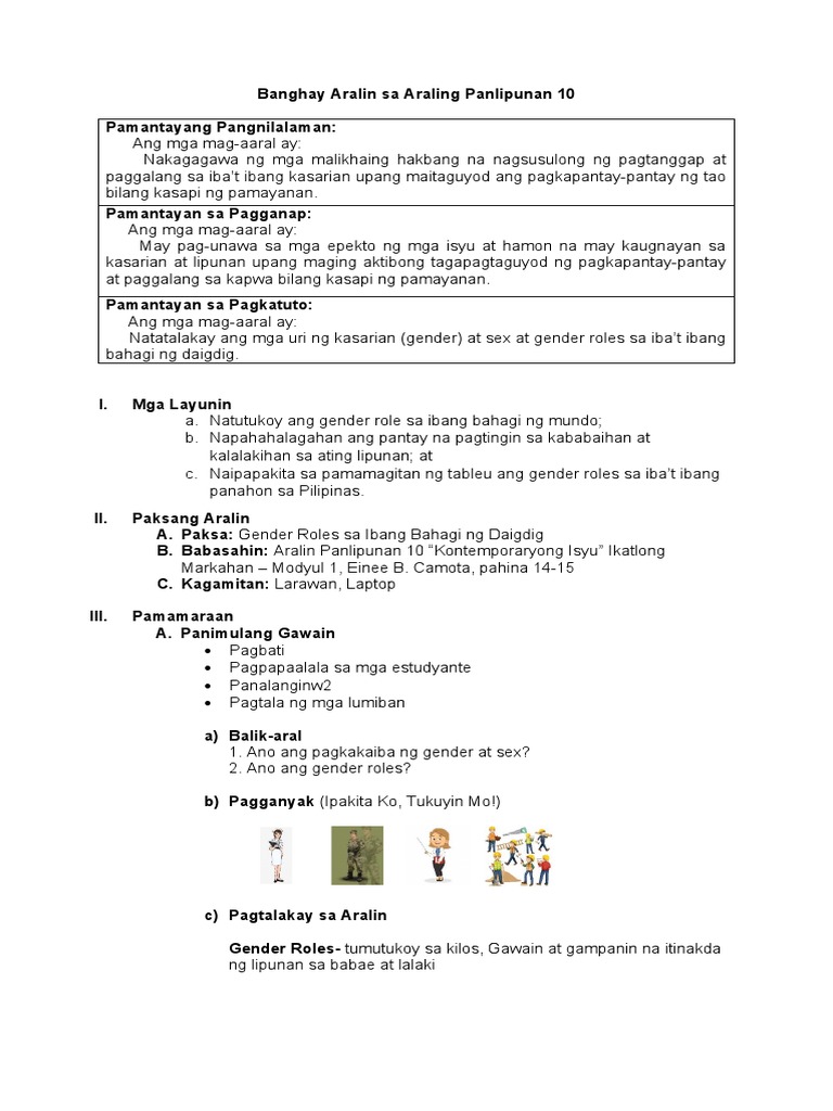 Banghay Aralin Sa Araling Panlipunan 10 - Lesson 2 | PDF