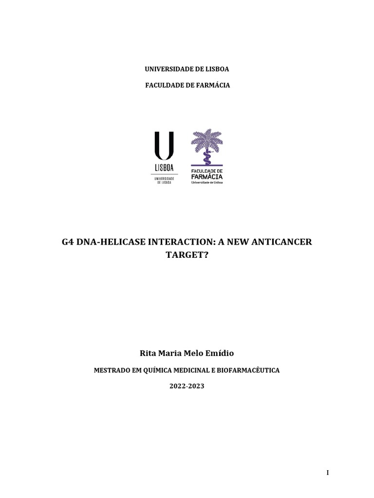 DHX36 Helicase G4 | PDF | DNA | Química