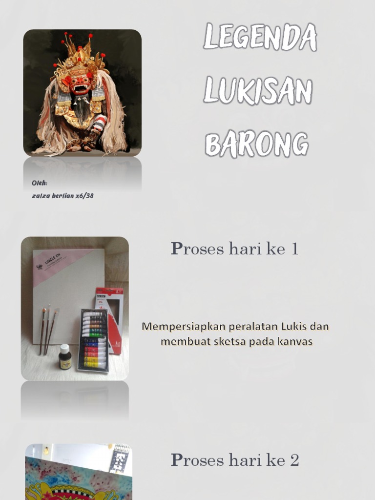 Legenda Lukisan Barong Zalza Berlian | PDF
