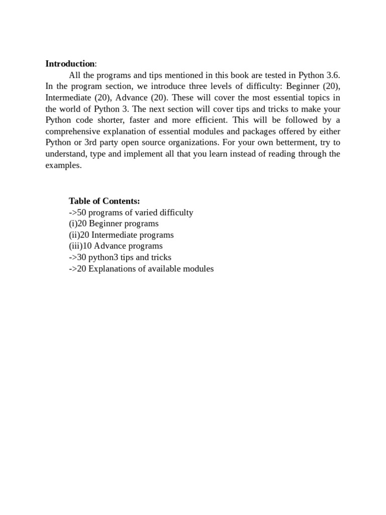 100 Skills To Better Python - Aditya Prasanna 3 | PDF | Business | Computers