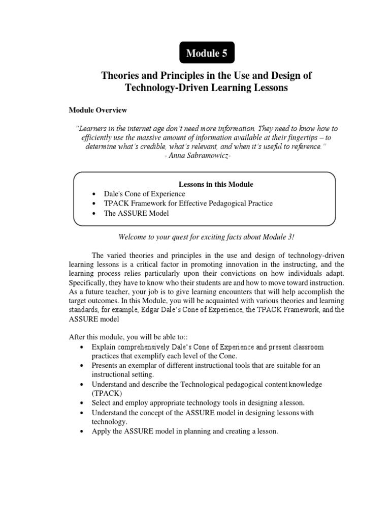 Module 5 Theories and Principles | PDF | Infographics | Puppets