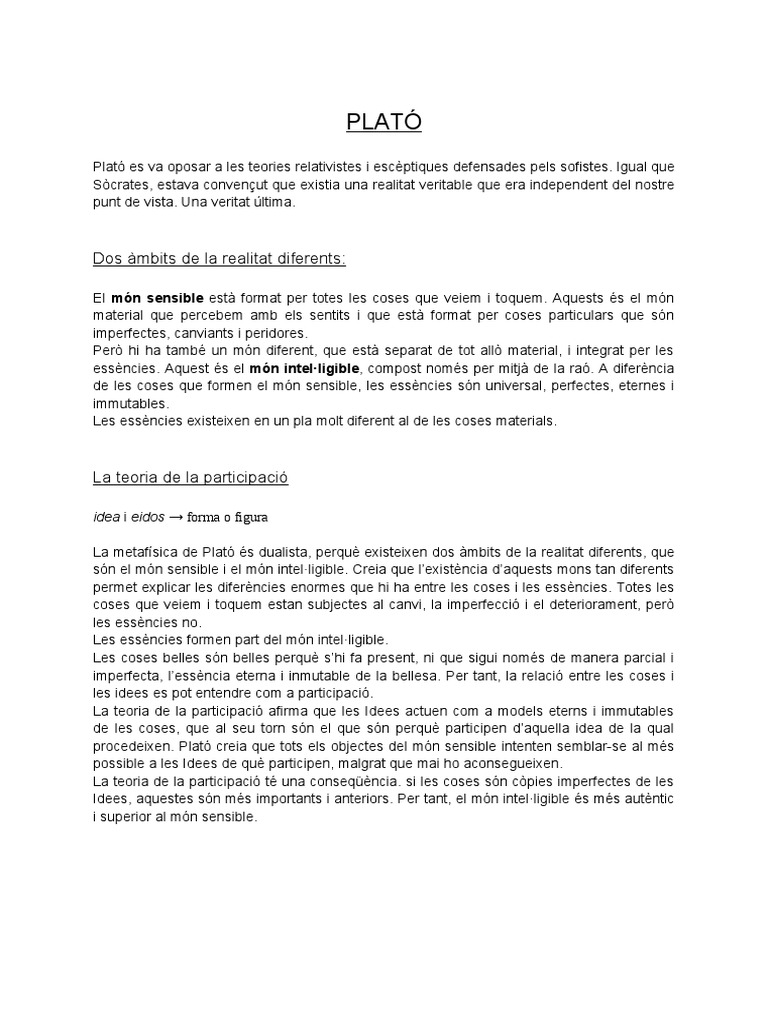 PLATÓ | PDF