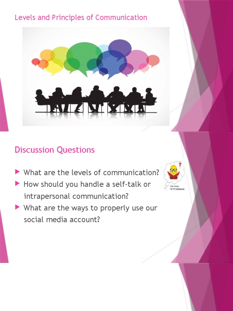 Lesson 3 Levels Principles of Communication | PDF | Communication ...