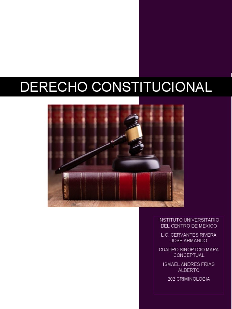 Derecho Constitucional Cuadro Sinoptico y Mapa Conecptual | PDF ...