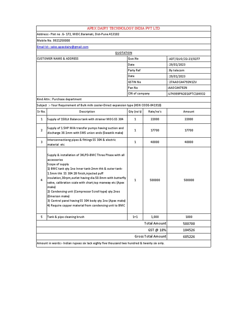 3kl-Bmc, DG Set With Receiption Equipments-Quotation@29!01!2023 | PDF ...