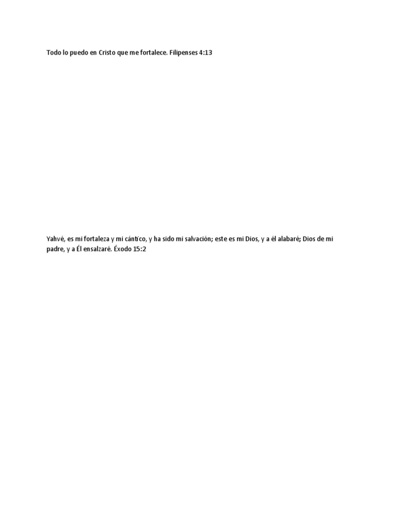 Versículos Bíblicos | PDF | Contenido bíblico | Creencia religiosa y doctrina